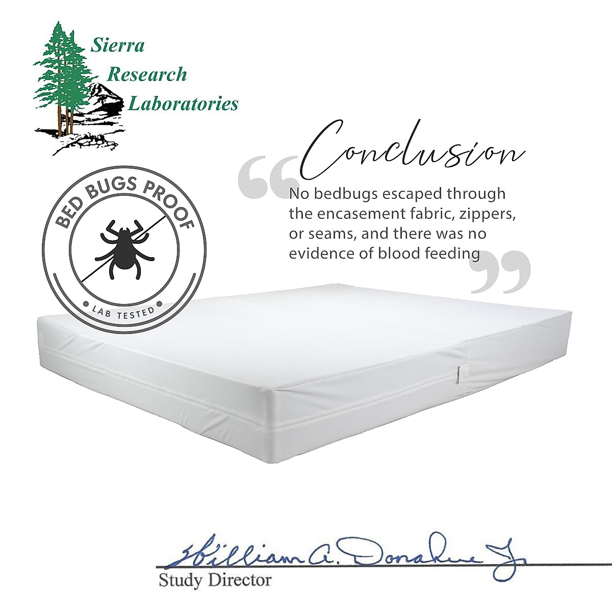 Degrees of Comfort Mattress Encasement Full Size | Waterproof Bed Bug Proof Cover Premium Zippered Six-Sided Protector 9-12 Inch Deep 3M Scotchgard