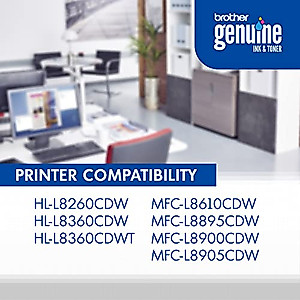 Brother Genuine High Yield Toner Cartridge, TN433C, Replacement Cyan Toner, Page Yield Up to 4,000 Pages, Amazon Dash Replenishment Cartridge, TN433, 1 Size