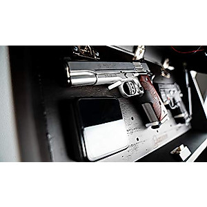 Lockdown In Plain Sight Shelf with Discreet Design, Easy Magnetic Access, Customizable Compartment and PUCK Integration for Home, Business and Security