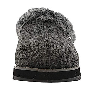 Skechers BOBS Women's Keepsakes - Ice Angel Slipper, Charcoal, 10 M US