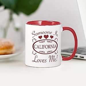 CafePress Somebody In California Loves Me Mugs Ceramic Coffee Mug, Tea Cup 11 oz