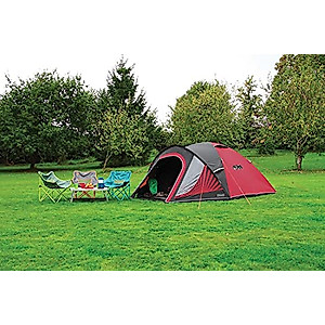 Coleman Tent The Blackout 4, 4 Man Tent with Blackout Bedroom Technology, Festival Essential, Family Dome Tent, 100% Waterproof 4 Person Camping Tent with Sewn in groundsheet