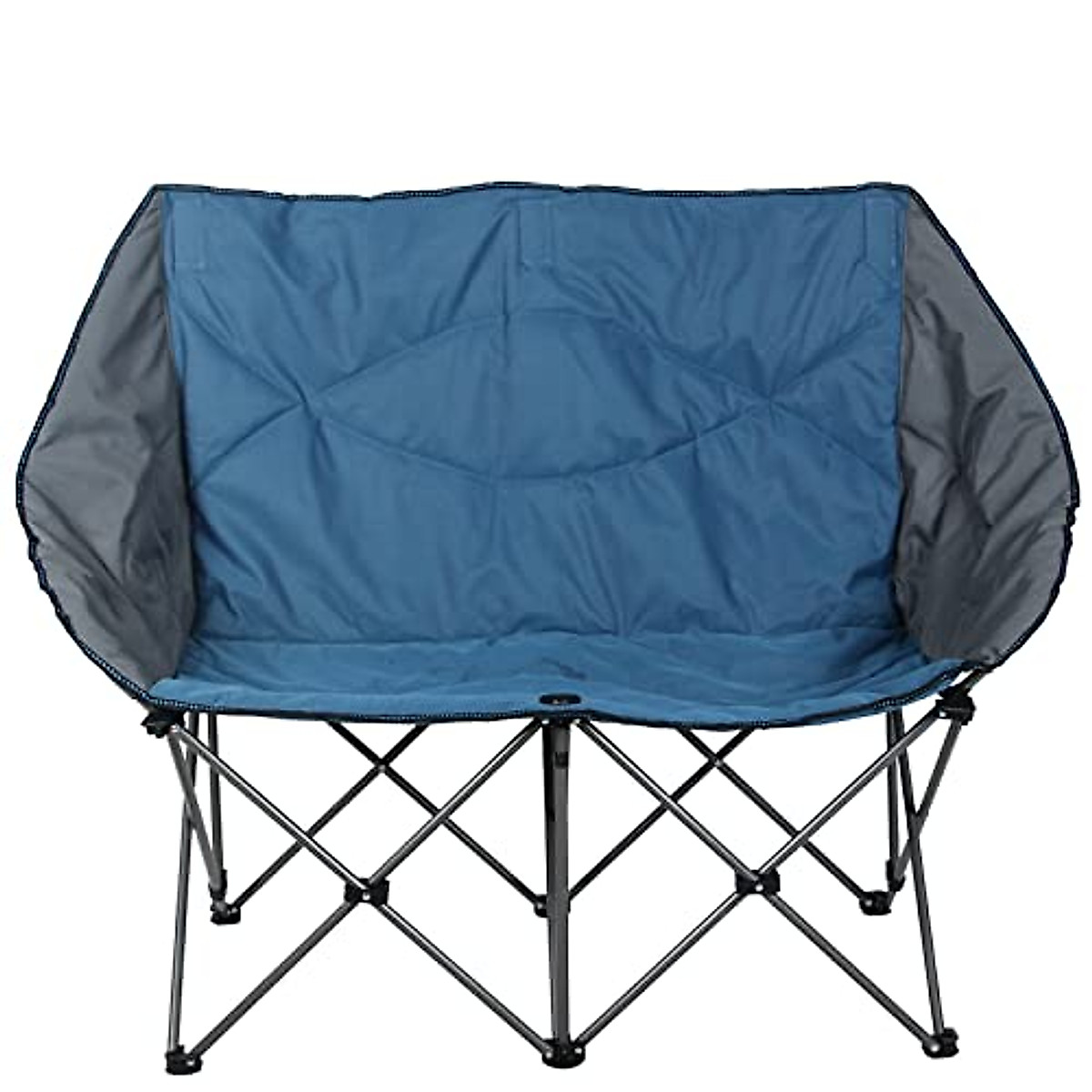 ALPHA CAMP Oversized Camping Chair Double Folding Chair Heavy Duty Loveseat Camp Chair 2 Person Support 450 LBS for Adults Outdoor