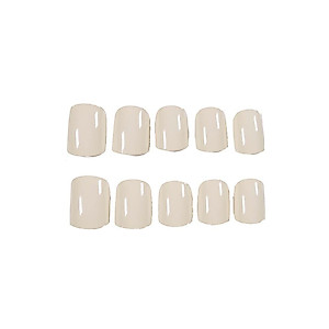 Diduikalor 24PCS French Stick on Nails, Coffin Fake Nails with Nail Glue Square Press on Nails Short, Reusable Uñas Acrilicas Con Diseños, Cute Nails for Women
