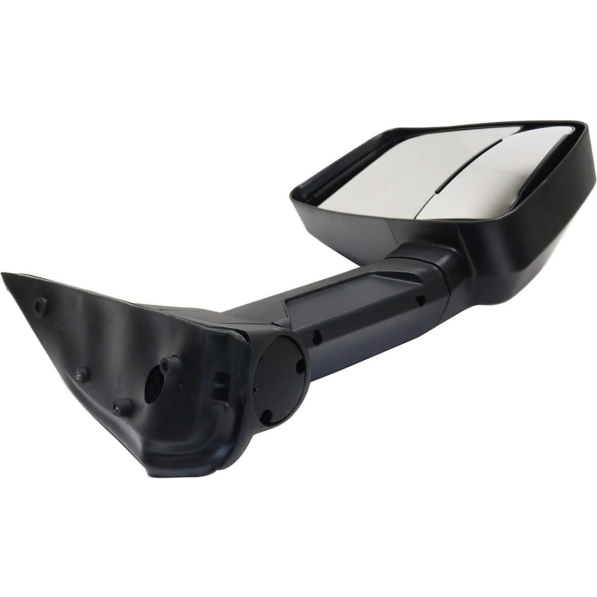 Kool Vue Mirror Set Compatible with 2003-2014 Ford E-150, 2003-2005 E-150 Club Wagon, 1992-2002 E-150 Econoline, Towing, Manual Adjust, Manual Fold, Single Arm, Fits 4-Bolt Mirror Only