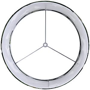 Tropical Lamp Shades - Natural Burlap Drum Lampshades with Greenery Leaf Print - 13" Top x 13" Bottom x 10" High - Ideal for Table & Floor Lamps - Hand Crafted - Farmhouse Decor - Assembly Required