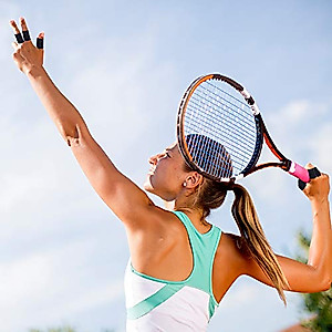 Civaner 12 Finger Sleeves for Arthritis Sports Finger Cots Breathable Elastic Finger Straps Joint Compression Protectors for Sport Relieve Painful Compression Pressure (Black)