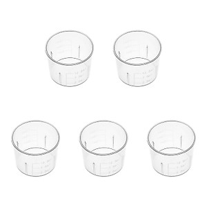 Othmro Measuring Cup 15ml PP Plastic Graduated Beaker Transparent for Lab Kitchen Liquids 50pcs