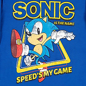 SEGA Sonic The Hedgehog Big Boys Fleece Hoodie Blue 10-12