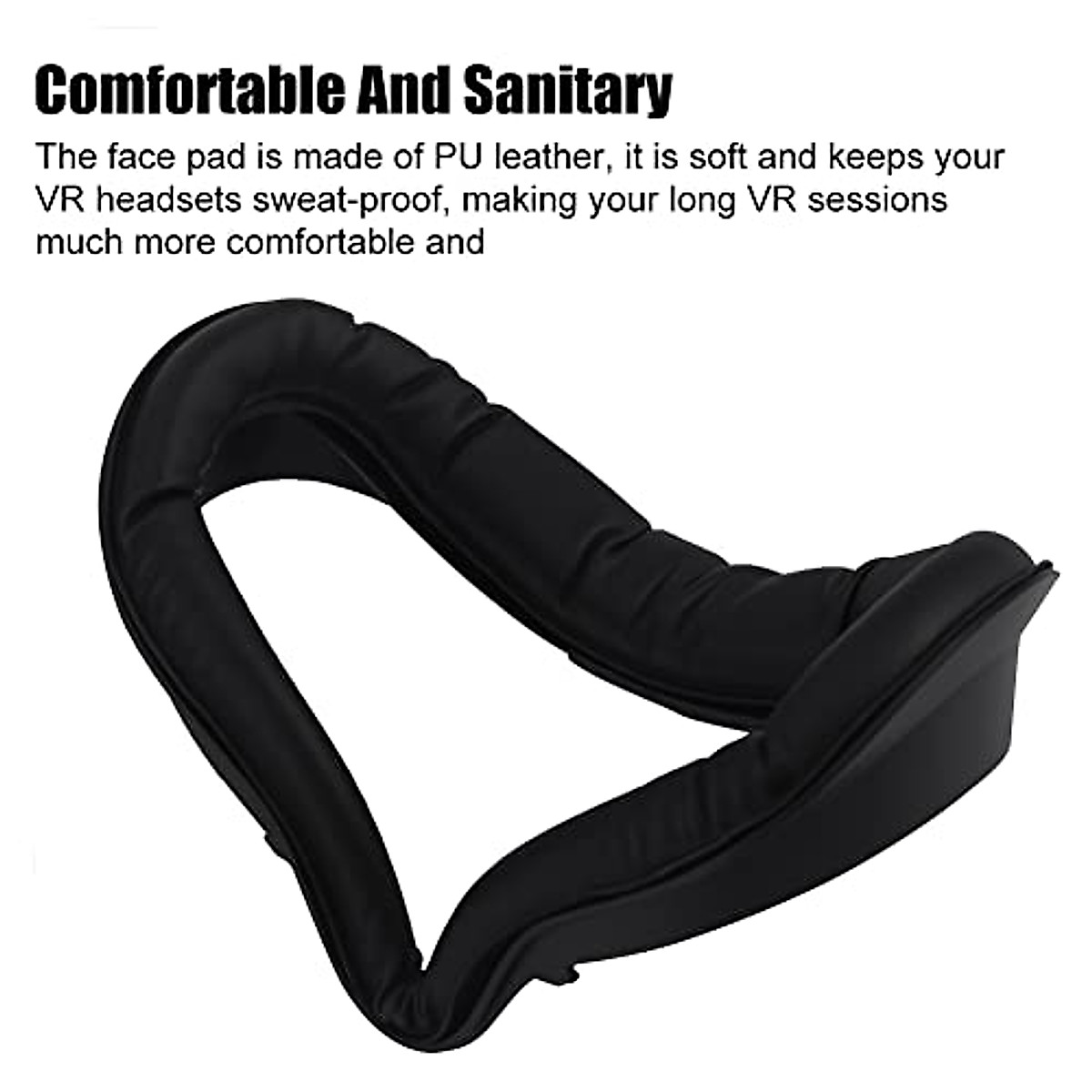 CALIDAKA VR Facial Interface Bracket & PU Leather Foam Face Pad Replacement Protective Lens Cover for Oculu s Quest 2 VR Headsets Sweat-Proof Comfortable