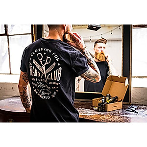 Beard Club - Everyday Beard Care Kit - Style, Moisturize and Grow a Healthier Beard - Straight Edge Razor, Beard Shampoo, Cedar Beard Balm and Beard Oil, Boar Bristle Beard Brush - Gift Kit