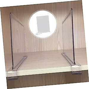 VILLFUL 2pcs Clothes Board Wardrobe Divider Shelf Divider Organizer Closet Shelf Clothing Drawer Dividers Closet Separators for Clothes Drawer Organizer Dividers Clear Shelf Abs