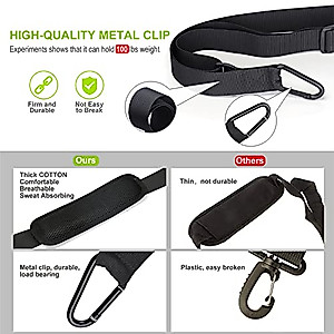 Eloptop Trimmer Strap for Weed Eater Shoulder Strap Harness [Upgraded Metal-Clip], Compatible with EGO String Trimmer, Leaf Blower