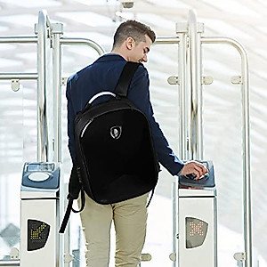 Laptop Backpack ,Men Hard Shell Backpack Business Bag With USB Charging Port Fit 15.6 inch Laptop (Black)