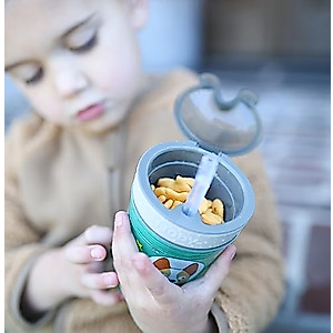 Nuby 1pk Snack N' Sip 2 in 1 Plastic Snack and Drink Cup, Multi color