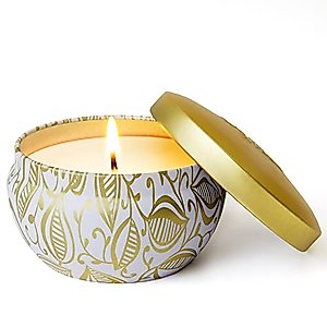 LA JOLIE MUSE Vanilla & Coconut Scented Candles, Candles Gifts for Women, Soy Wax Candles for Home, 45 Hours Long Burning, 6.5 oz in Tin