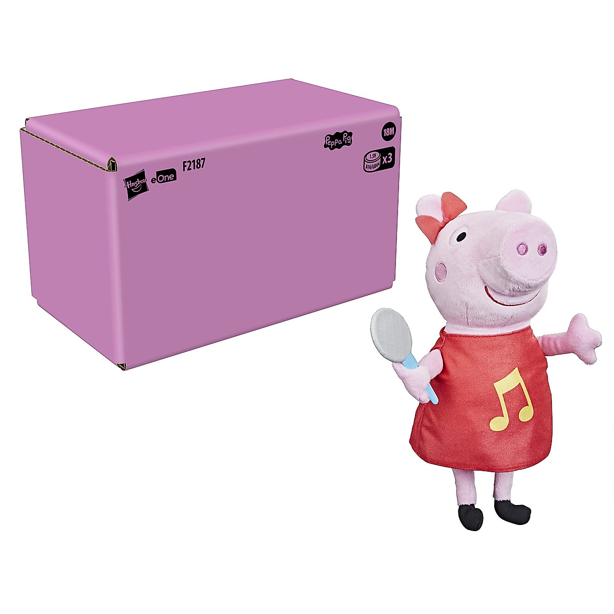 Peppa Pig Toys Oink-Along Songs Peppa, Singing Plush Doll, Preschool Toys for 3 Year Old Girls and Boys and Up