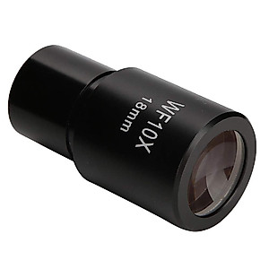 Eyepiece, WF10X/18mm Lenses Biological Microscope Wide-Angle Eyepiece Optical Lenses with Scale for Biological Microscopes