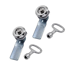 Beeiee Toolbox Lock Replacement Lock,5PCS Zinc Alloy Tubular Cam Lock with Triangle Socket Key (Triangle 5PCS)