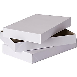 White Gift Box - 10 Pack Assortment - Great For All Occasions: Birthdays, Holidays, Graduations and Special Occasions, Assorted 2 Robe Gift Boxes, 3 Shirt Gift Boxes and 5 Lingerie Gift Boxes by ALEF