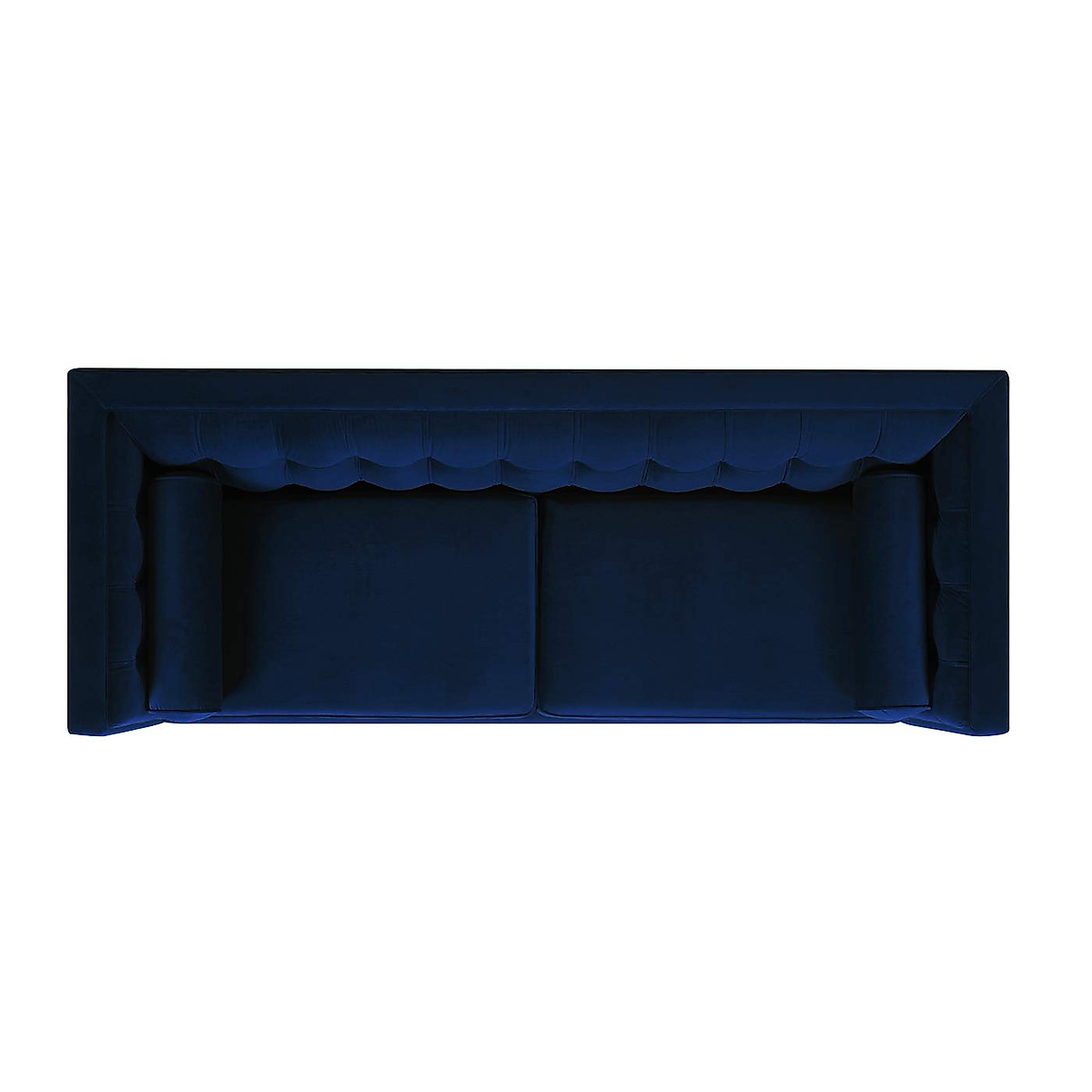 Jennifer Taylor Home Kinsley 84" Modern Tuxedo Tufted Sofa, Navy Blue Velvet