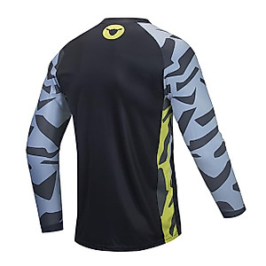 Men's Cycling Jersey Long Sleeve Mountain Bike Shirt Bicycle Cycling Tops Quick Dry&Moisture-Wicking