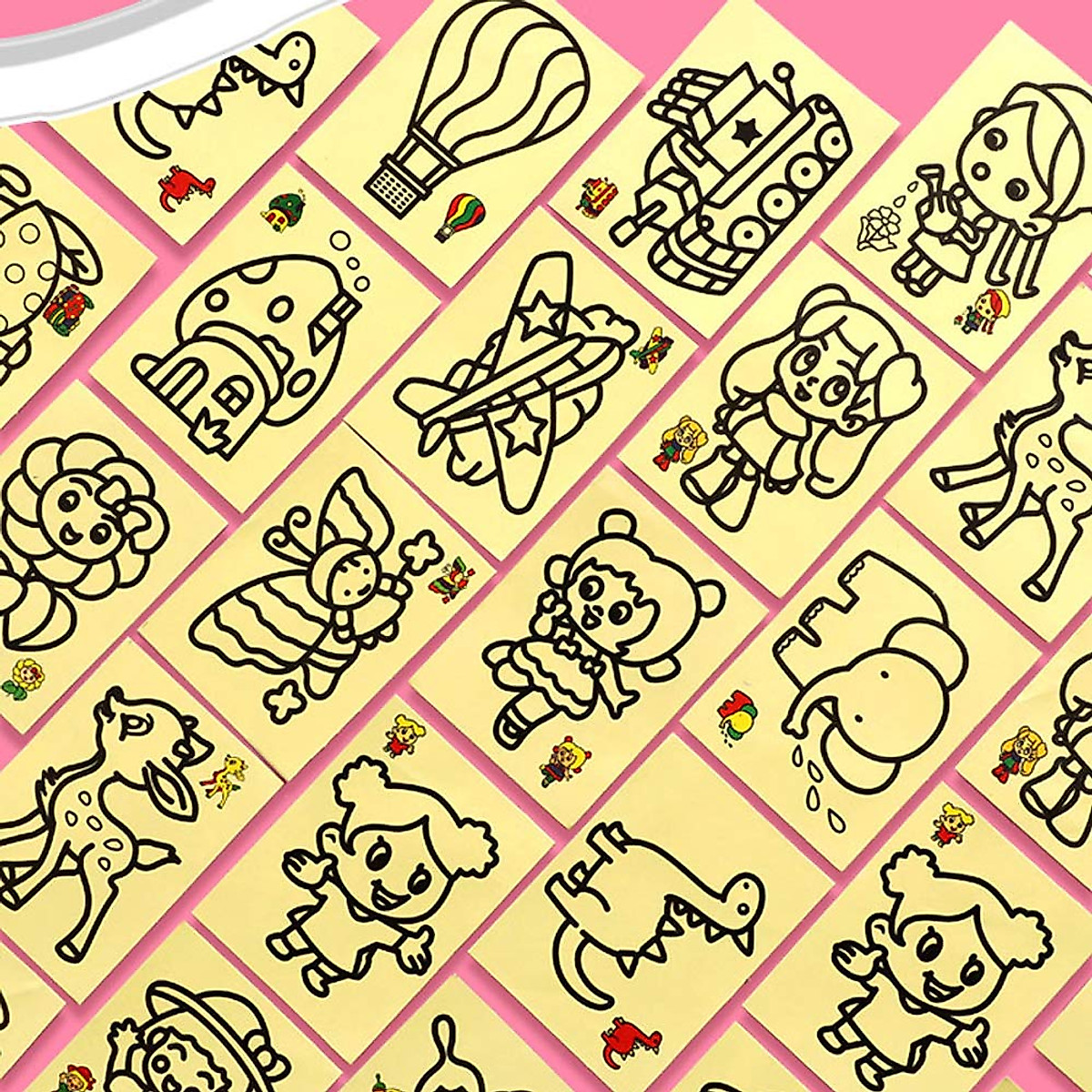 Zddaoole 32 PCS Art Sand Kits,12 Color Art Sand kit Scenic Sand with 20 Sheets Sand Art Painting Cards Set,DIY Sand Arts and Crafts Kit,1.25oz Bottles