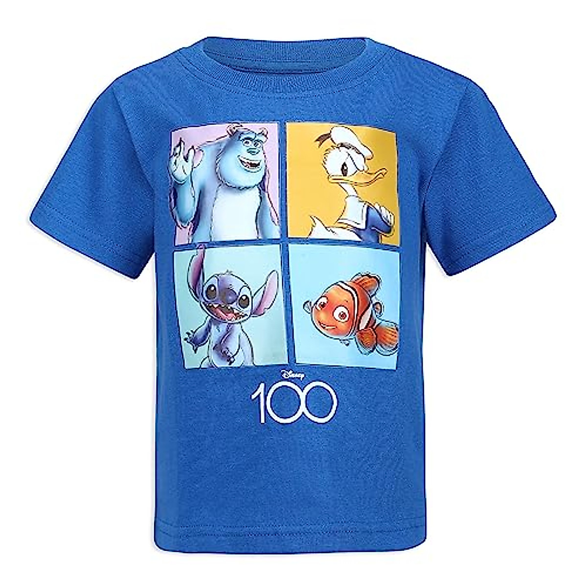 Disney Boys 3 Pack T-Shirts for Toddler and Little Kids – Blue/Grey/White