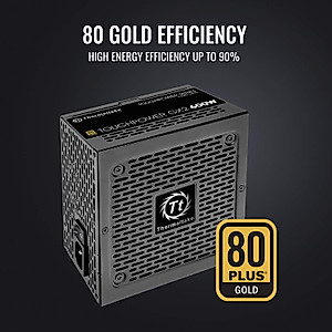 Thermaltake Toughpower GX2 80+ Gold 600W SLI/Crossfire Ready Continuous Power ATX 12V V2.4/EPS V2.92 Non Modular Power Supply 5 Year Warranty PS-TPD-0600NNFAGU-2