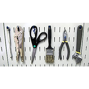 Wall Control Pegboard Standard Slotted Hook Pack - Slotted Metal Pegboard Hooks for Wall Control Pegboard and Slotted Tool Board – Blue