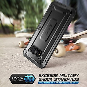 SUPCASE Unicorn Beetle PRO Series Phone Case for Samsung Galaxy S8 Plus, Full-Body Rugged Holster Case with Built-in SP for Galaxy S8 Plus (Black)