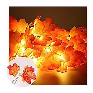 LIUPENGWEI Christmas String Lights, 3M, 20 LED Fairy Lights Theme Maple String Lights Home Decoration Fall Garden Garden Ghost Light