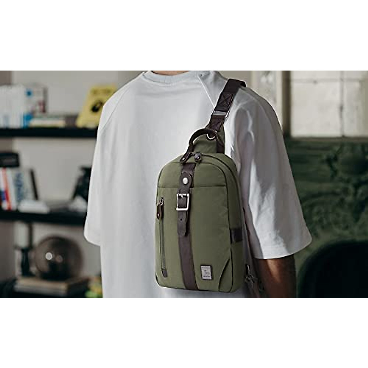 TAK crossbody bag for Men Women Small Sling Bag,Waterproof Crossbody Backpack ,Lightweight Shoulder Bag Hiking Travel Daypack