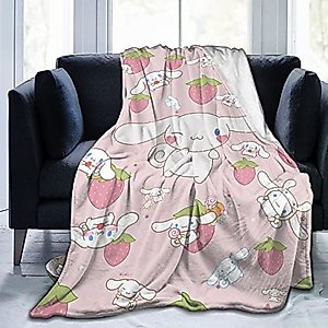 BAMUTECH Cute Blankets Four Seasons Thick Throw Blanket for Men Women Kids,Suitable for Home, Office Work,Pet Keep Warm (50''x40''), Blue
