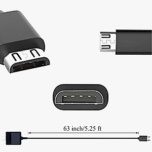Mackertop 5.25V 3A Micro USB Wall Charger for Raspberry Pi 3 B+ Power Supply Includes 1.8M (5.4 Ft) Power Cord