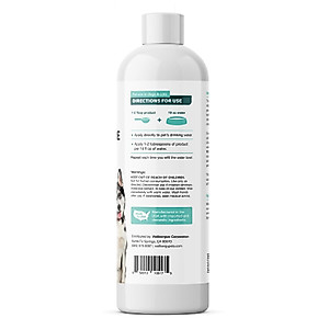 Wellnergy Pets Dental Care Water Additive for Dogs & Cats – No Brush Formula, Oral Hygiene & Fresh Breath, Reduce Plaque and Tartar. 16 FL OZ
