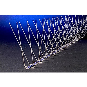 Nixalite Pigeon Spike Stainless Steel Bird Spikes (10 Ft, 5-2 Ft. Strips)