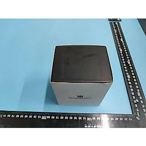 GUANHAO Ceramic Watches for Men, Black Business Men's Wristwatches with Calendar and Weeks, Quartz Watches with Ceramic Band Diamond Dial for Male Luminous Hands