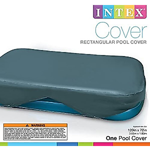 Intex B008VQWPDK Rectangular Pool Cover for Swim Centers 58412EP, 1 Pack, Multi