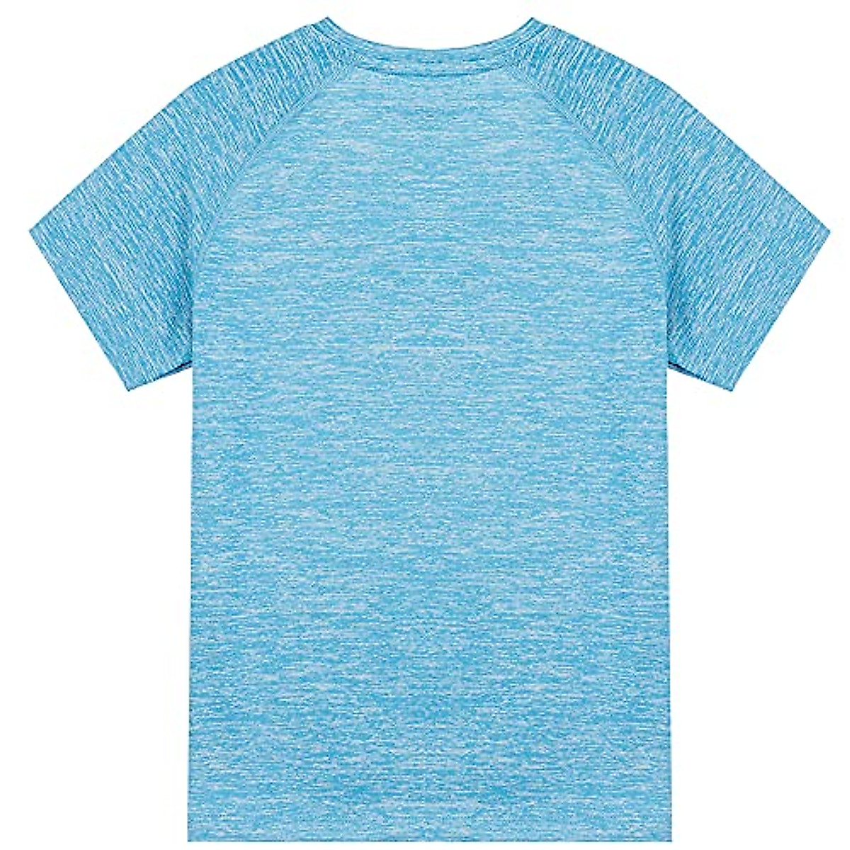 AMERICLOUD Boy's Quick Dry Short-Sleeve T-Shirts Active T Shirts for Boys 3-12 Years Old (Blue-L)