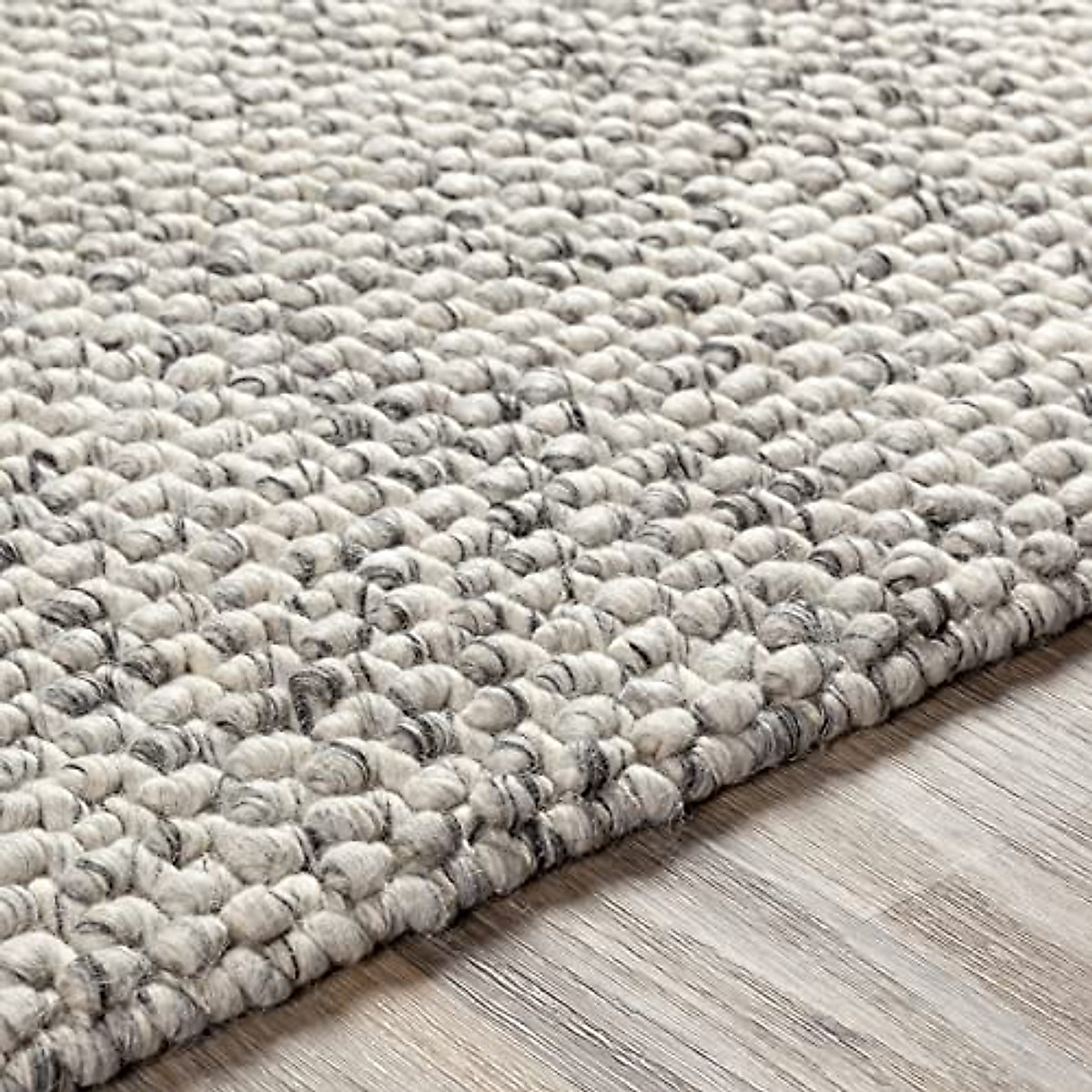 Mark&Day Area Rugs, 8x10 Keynsham Modern Charcoal Area Rug, Grey Ivory Carpet for Living Room, Bedroom or Kitchen (8' x 10')