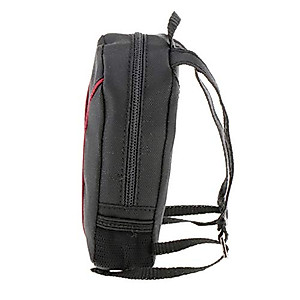 Yiju 1/6 Scale Laptop Bag Backpack Ornament for 12" Male Action Figure, Black with Red, 7.5x5.5cm