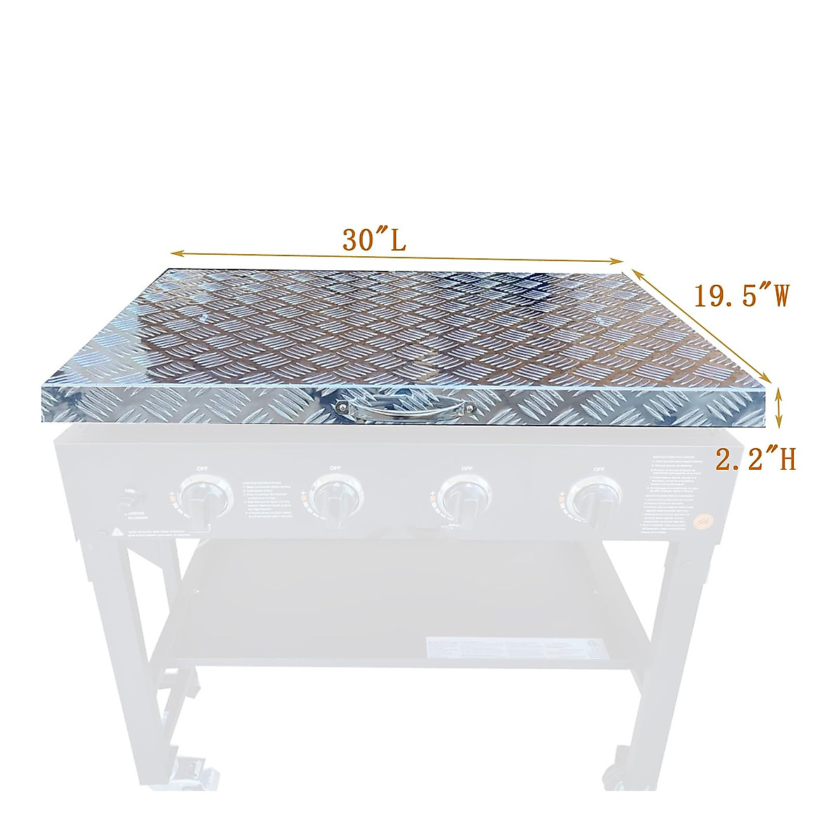 Qingzhug Aluminum Griddle Cover 28 Inch Works for Black Stone Grille Cover,Blackstone lid Camp Chef Cover, Camp Chef Griddle Cover, Blackstone 28 inch Griddle Accessories