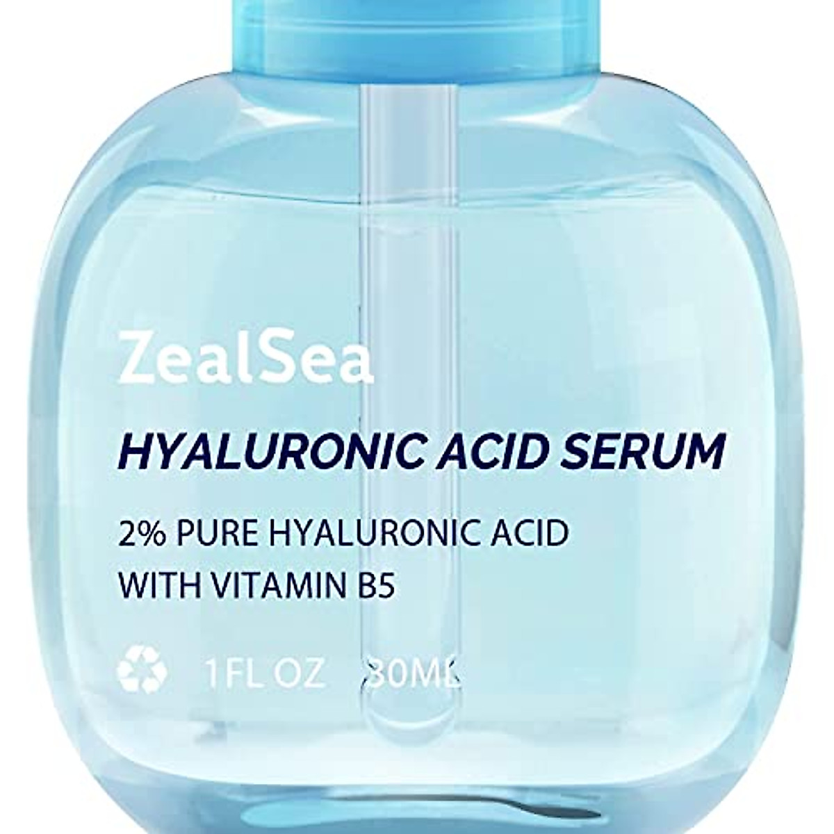 ZealSea 2% Pure Hyaluronic Acid Serum for Face with Vitamin B5, Hydrating Serum to Smooth Dry and Sensitive Skin, Deep Moisturizing Face Serum for Women, Anti-Aging Facial Serum for Fine Lines, 1 Fl Oz