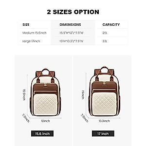 LOVEVOOK Laptop Backpack for Women, Fashion Travel Work Commuter Backpack Purse with USB Port, Lightweight Casual Daypacks, Nurse Teacher College Computer Bag, Fit 15.6" Laptop