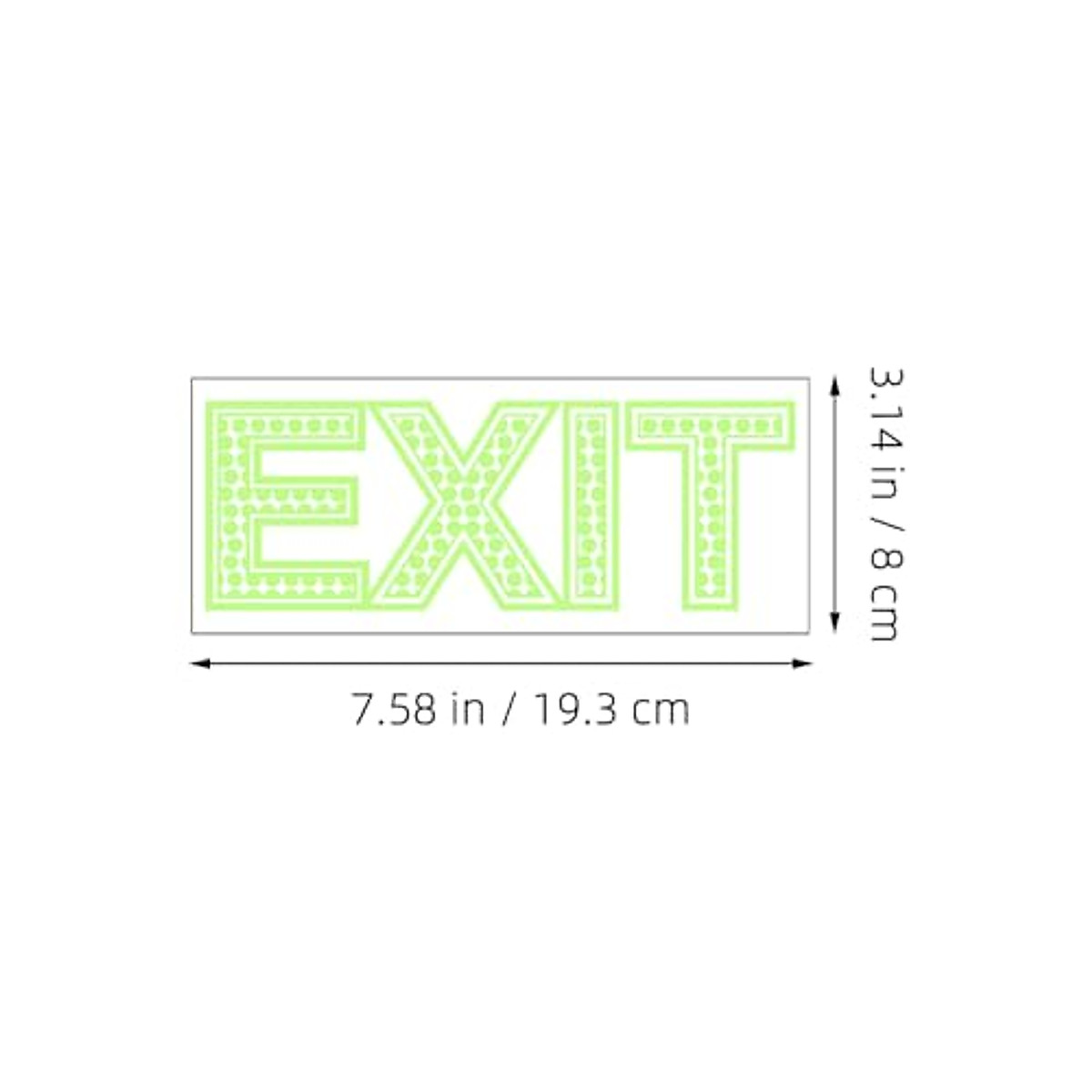 OSALADI 5sets Export Sticker Signs Stickers Exit Sign Protection Sticker Exit Sticker Shopping Mall Exit Decal Sign Sticker Direction Indicator Sticker Glowing Sticker The Pet 2sheets*5