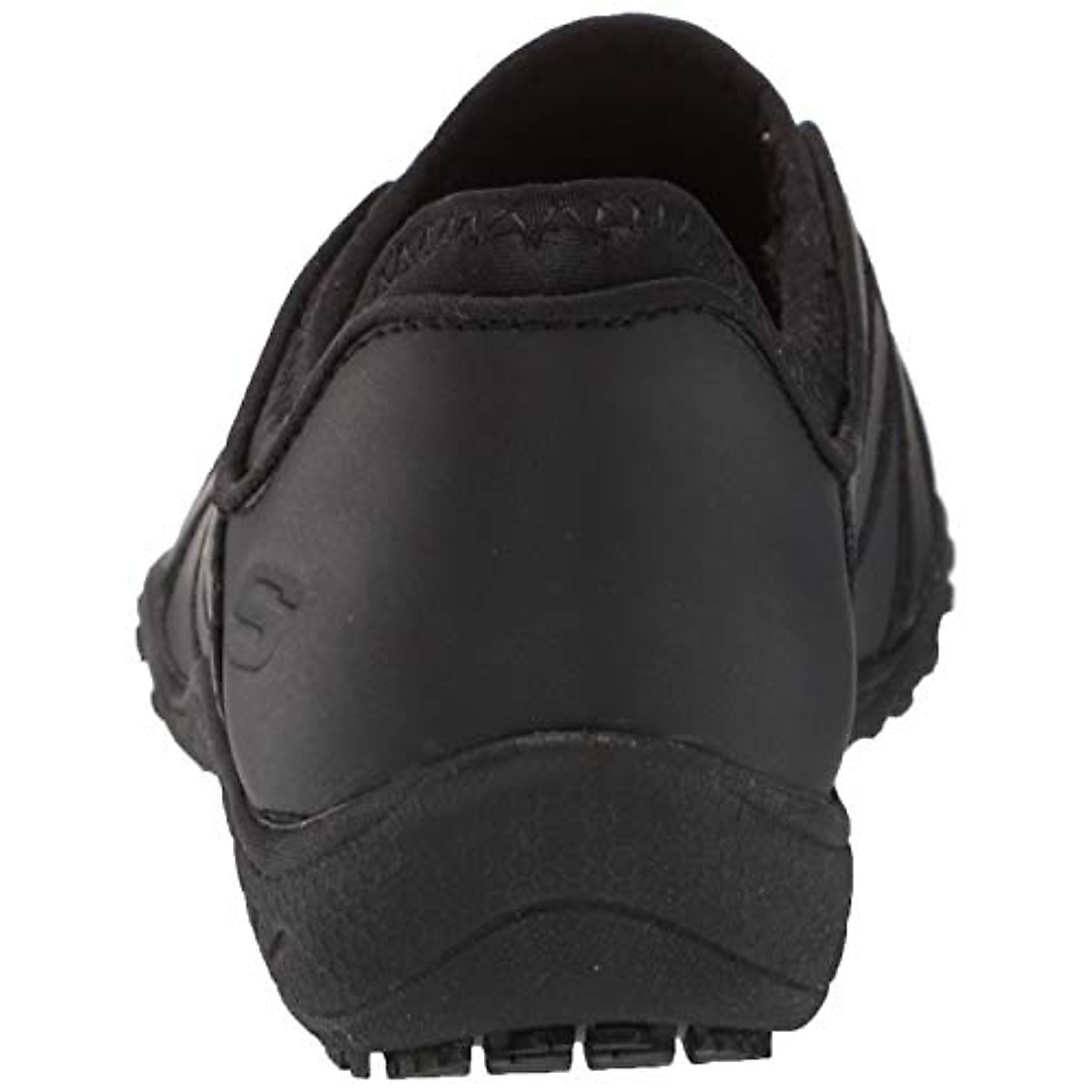 Skechers Women's Slip on Bungee Gore Food Service Shoe, Black, 7.5