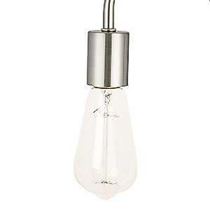 Catalina 21889-001 Modern Sleek Faux Marble Table Lamp, 19", Brushed Nickel
