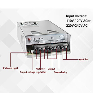 CNCTOPBAOS 4 Axis CNC Kit,Nema23 Stepper Motor CNC Controller Kit,USB Controller Card,with FMD2740C Driver,36V Power Supply,425oz-in 3A Stepper Motor 112mm Dual Shaft,USB CNC Breakut Board
