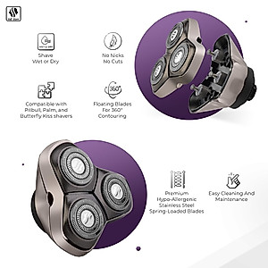 Skull Shaver Carver PRO 3 Head Replacement Blade | Electric shaver replacement heads